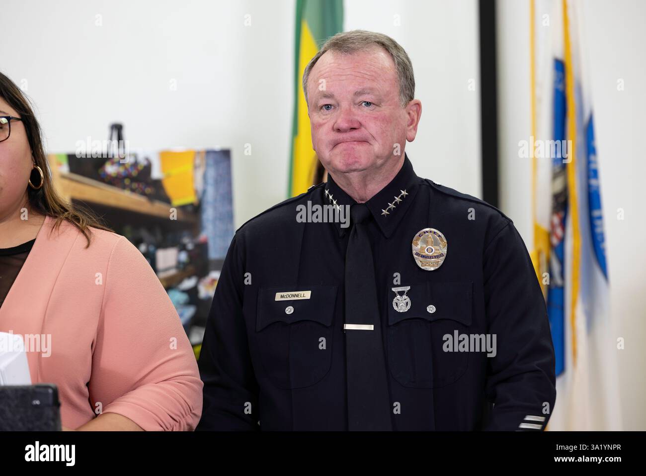 Los Angeles Mayor Karen Bass and LAPD Chief of Police Jim McDonnell ...