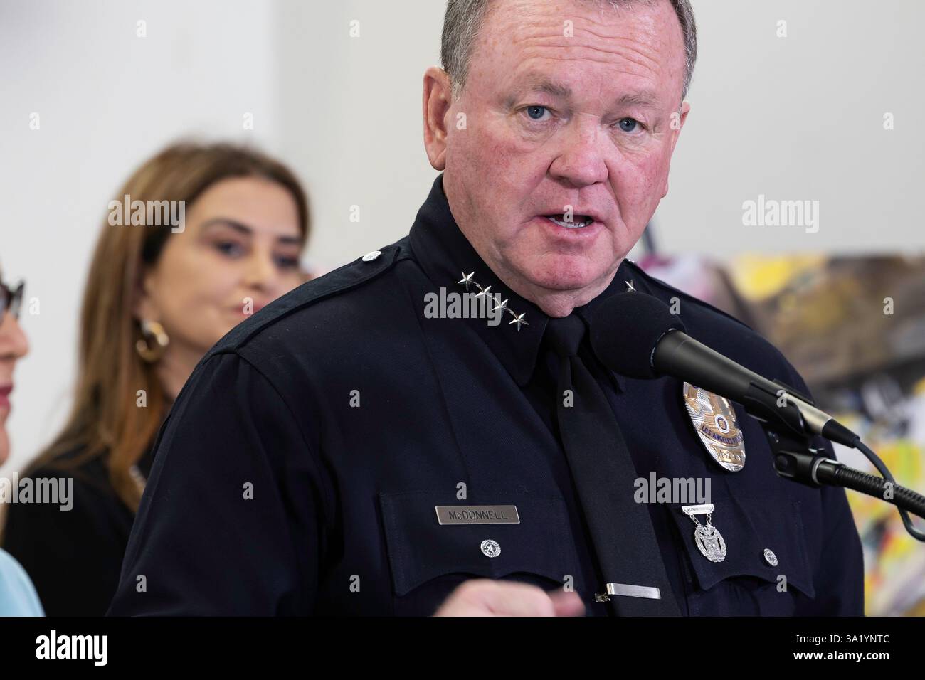 Los Angeles Mayor Karen Bass and LAPD Chief of Police Jim McDonnell ...