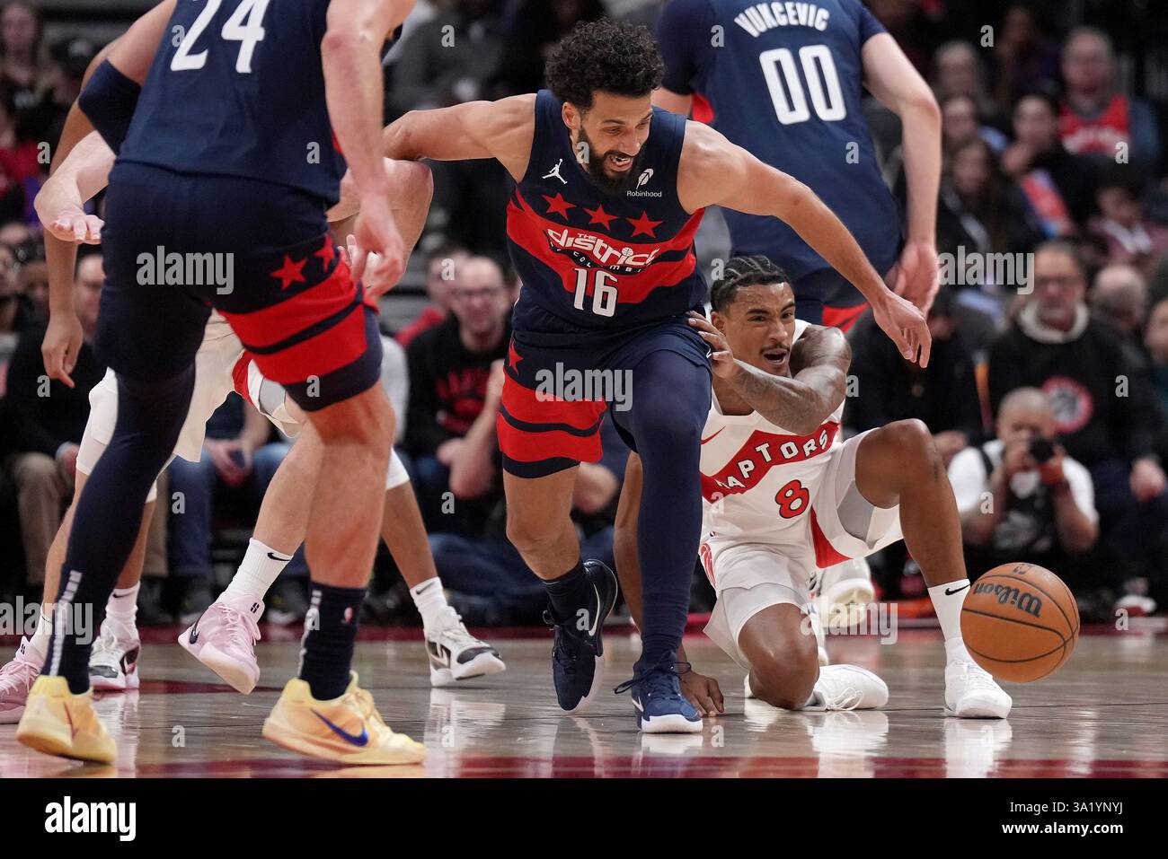 Toronto, Canada. 10th Mar, 2025. Washington Wizards forward Anthony ...