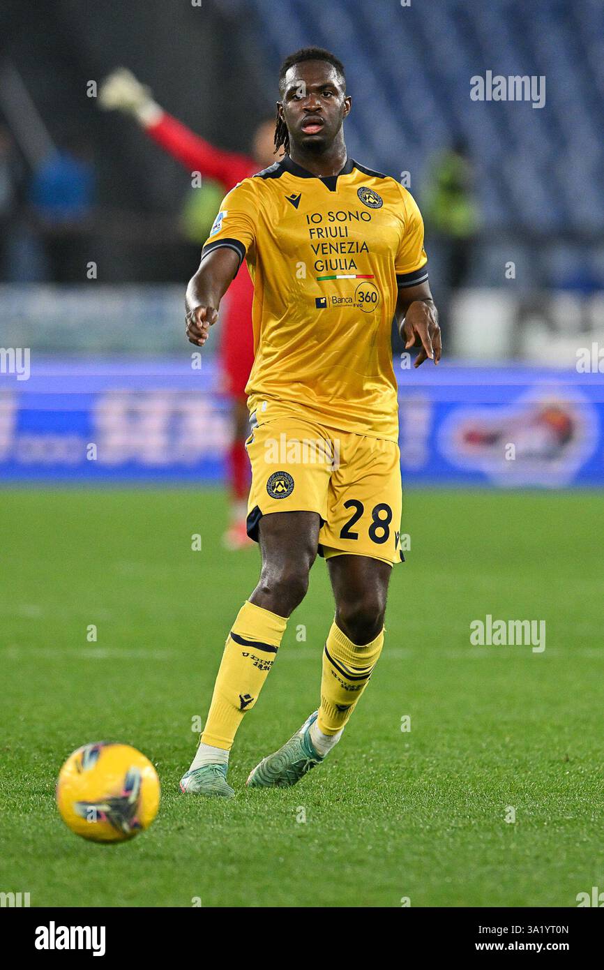 Rome, Italy. 10th Mar, 2025. Olimpico Stadium, Rome, Italy - Oumar ...