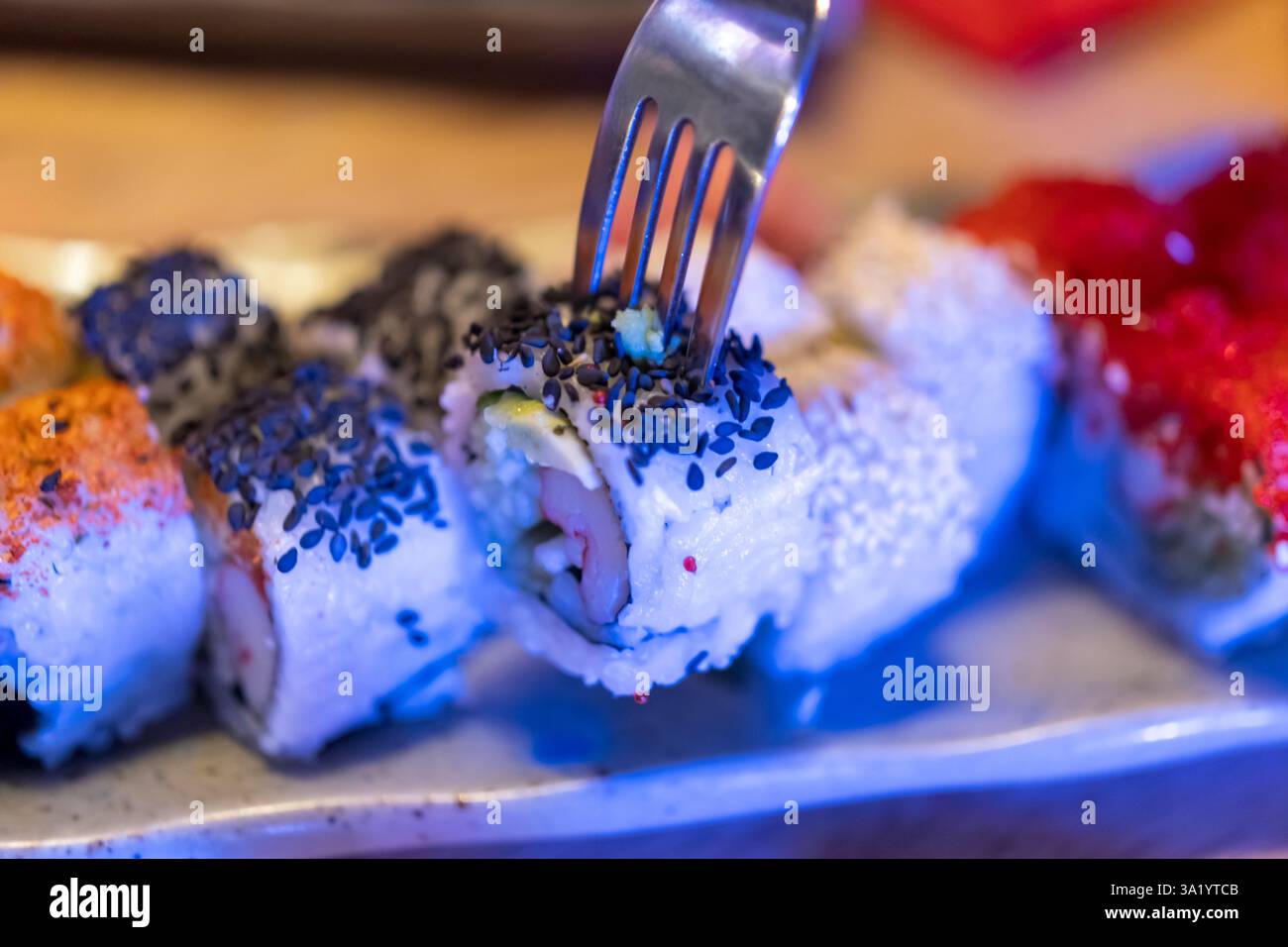 Traditional japanese sushi li rolls hi-res stock photography and images ...