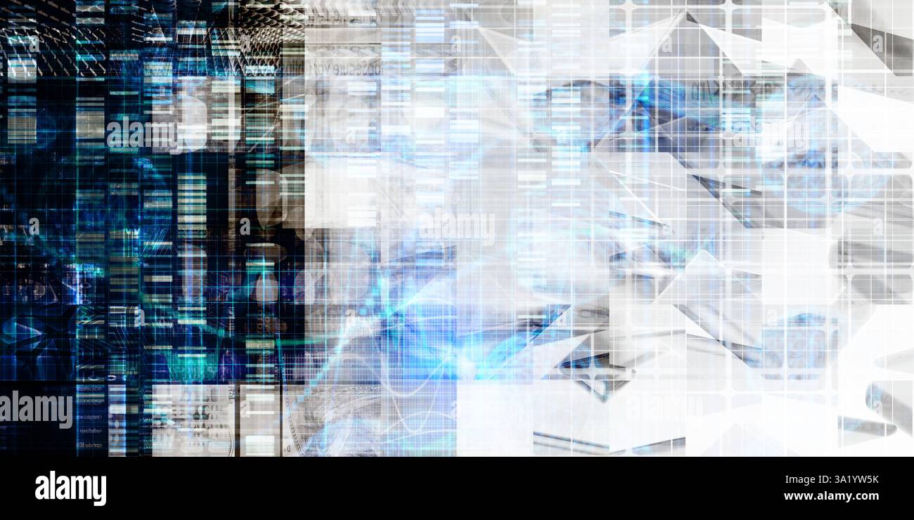 Science Technology Industry with Big Data Solutions Concept Stock Photo ...