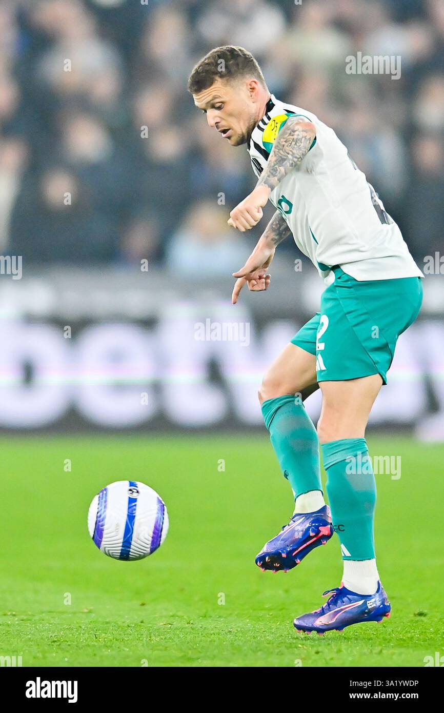 London Stadium, Stratford, UK. 10th March 2025.Kieran Trippier (2 ...