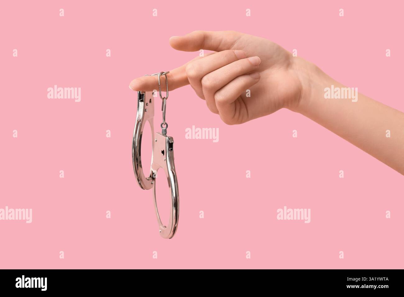 Female handcuffed court hi-res stock photography and images - Alamy