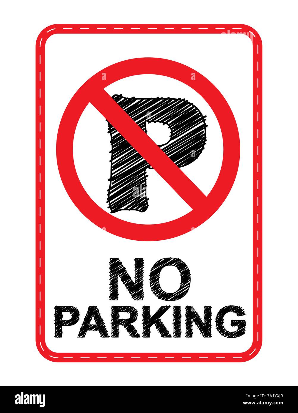 No parking sign icon clipart. No parking road signage in red signboard ...