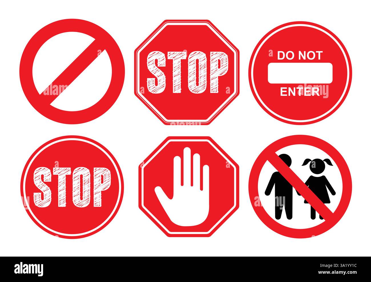 Hand stop symbol pictogram Stock Vector Images - Alamy
