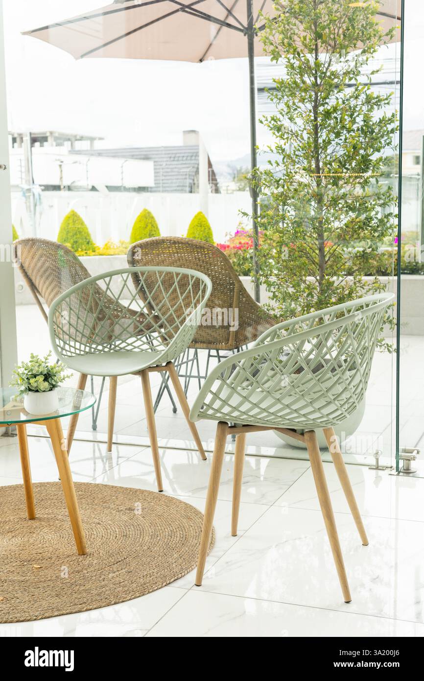 Stylish modern terrace featuring hi-res stock photography and images ...