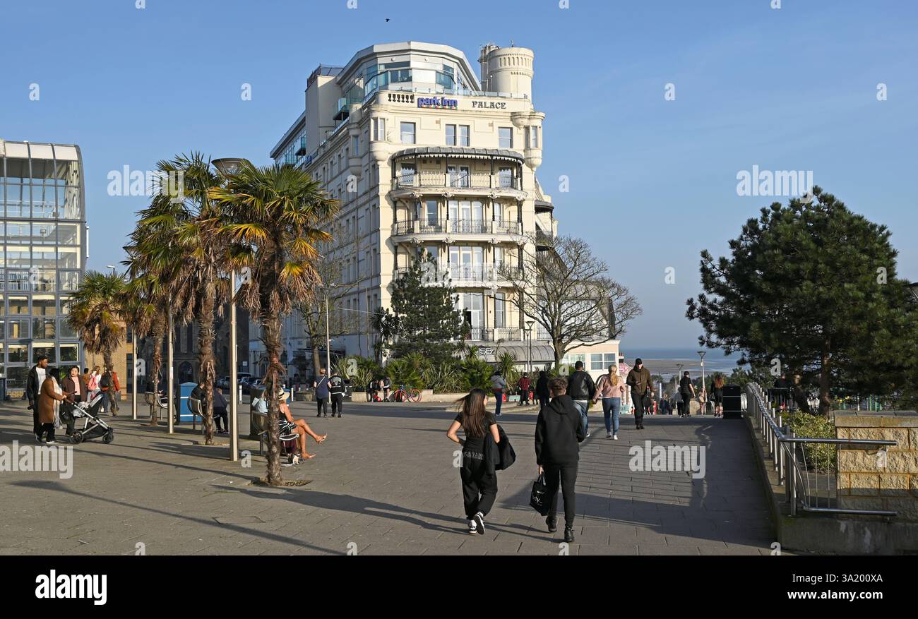The Park Inn Palace Hotel as view from the west across Royal Square at ...