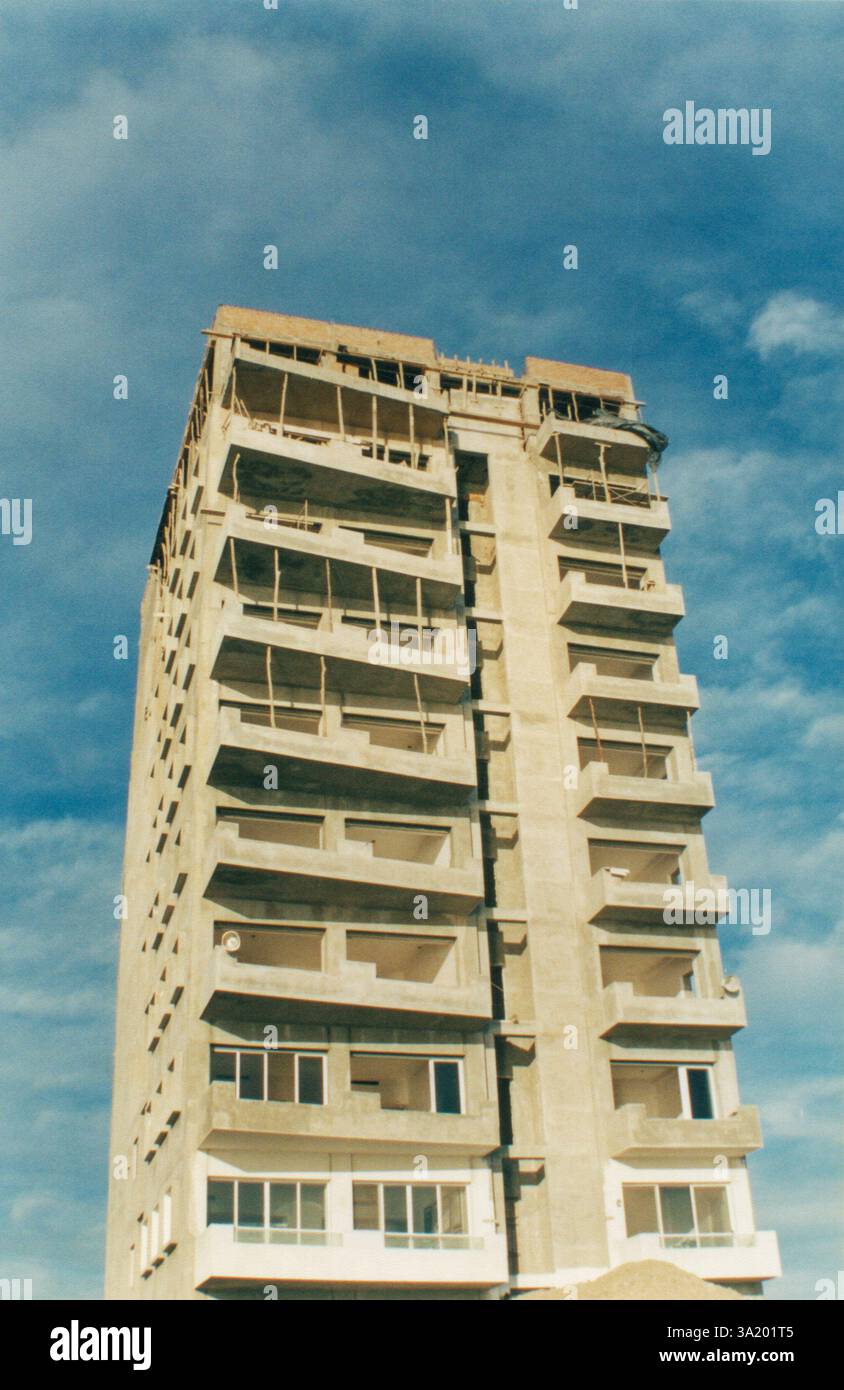 Stages of construction of a hotel tower Stock Photo - Alamy