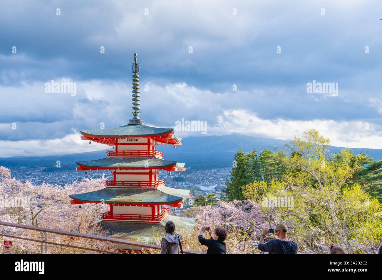 Fujiyoshida, Yamanashi, Japan - APR 17, 2024: Arakura Fuji Sengen Jinja ...