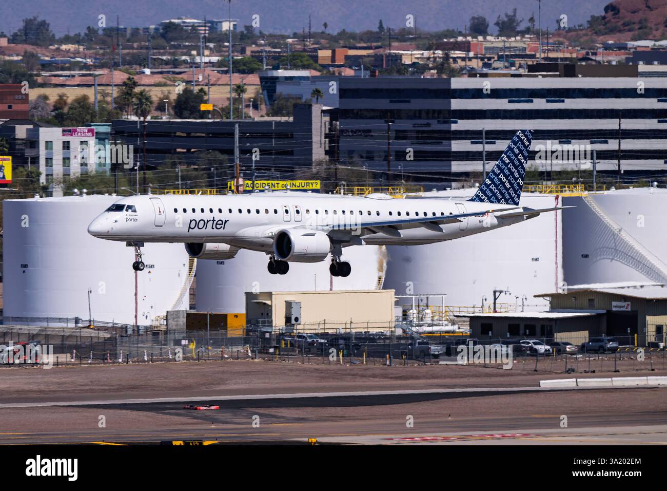 Sky Harbor Intl. Airport 3-8-2025 Phoenix AZ, USA Porter Airlines ...