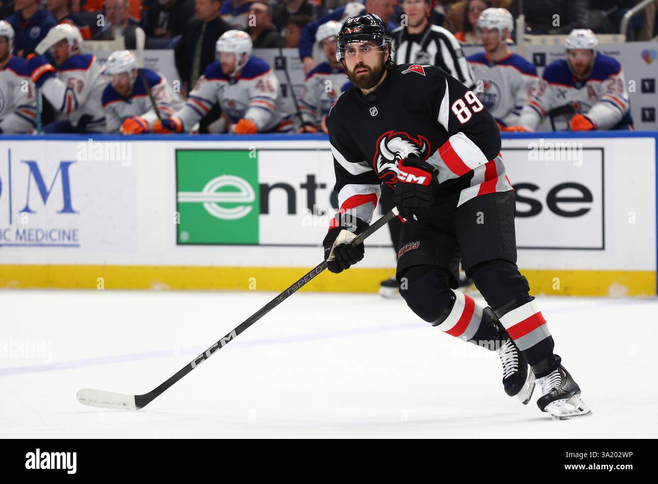 Buffalo Sabres right wing Alex Tuch (89) skates during the first period ...