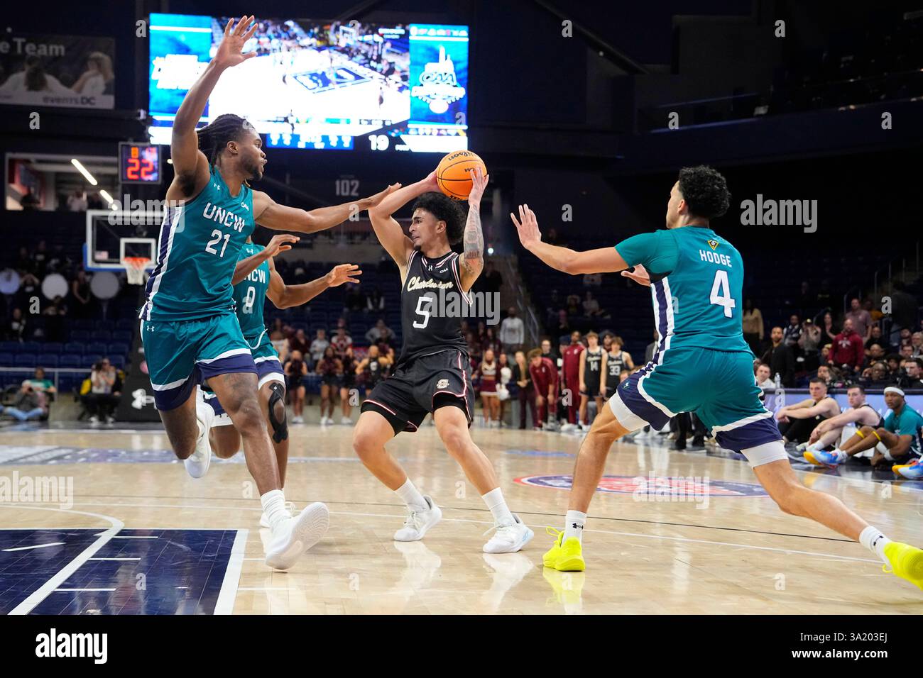 WASHINGTON, DC - MARCH 10: Charleston Cougars Guard Deywilk Tavarez (5 ...