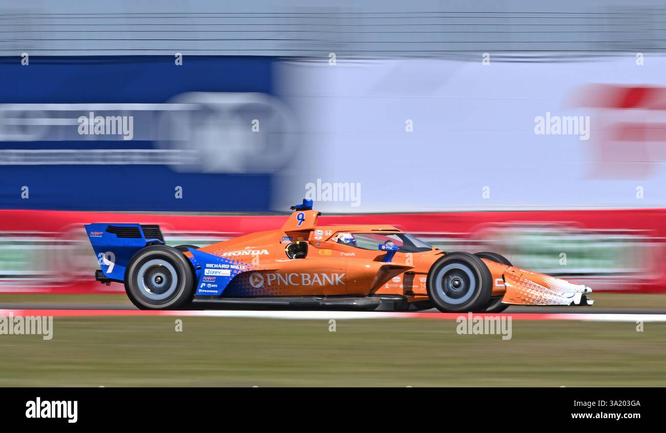 IndyCar driver Scott Dixon races to a second place finish in the 2025 ...