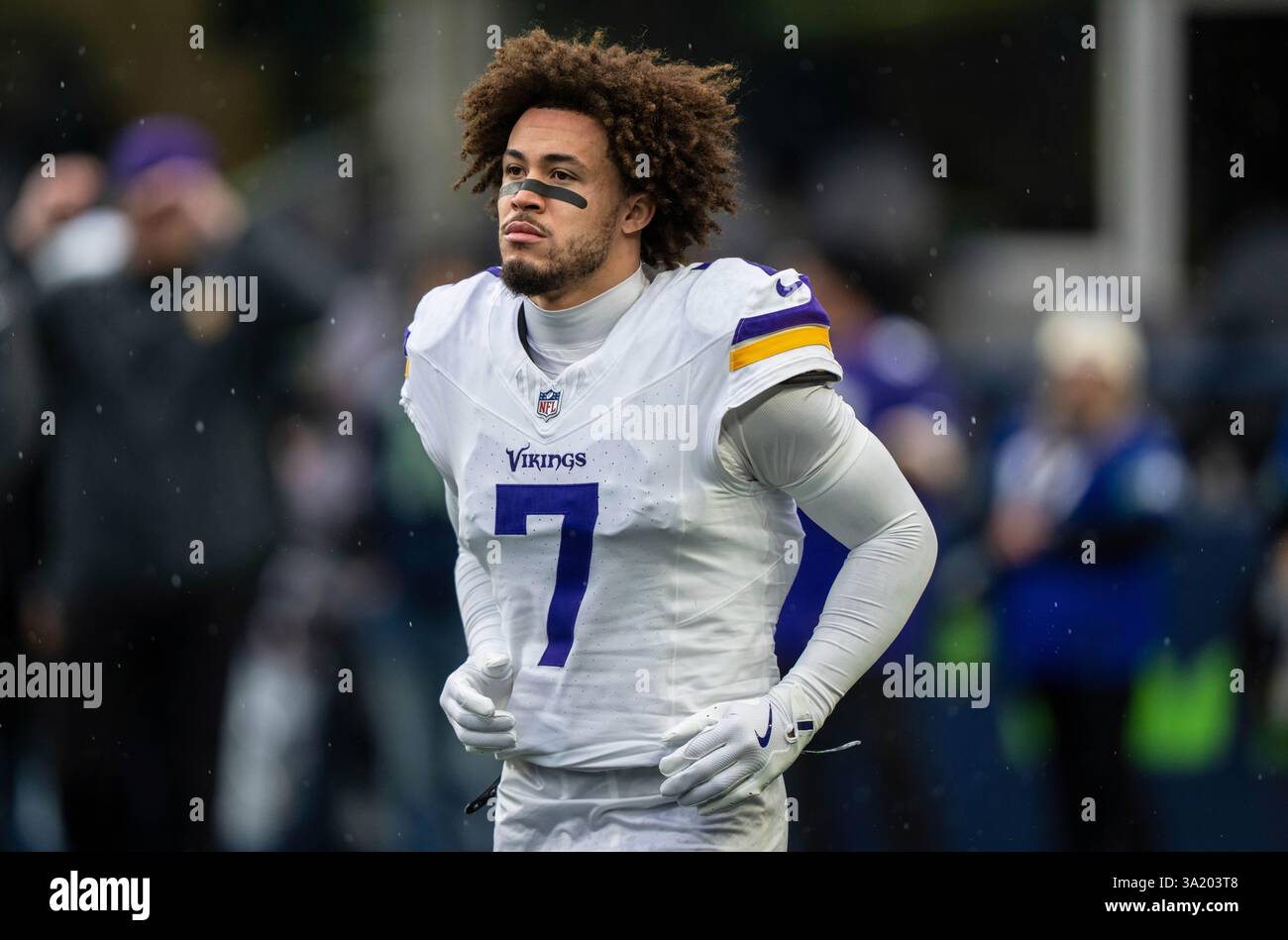 FILE - Minnesota Vikings defensive back Byron Murphy Jr. warms up ...
