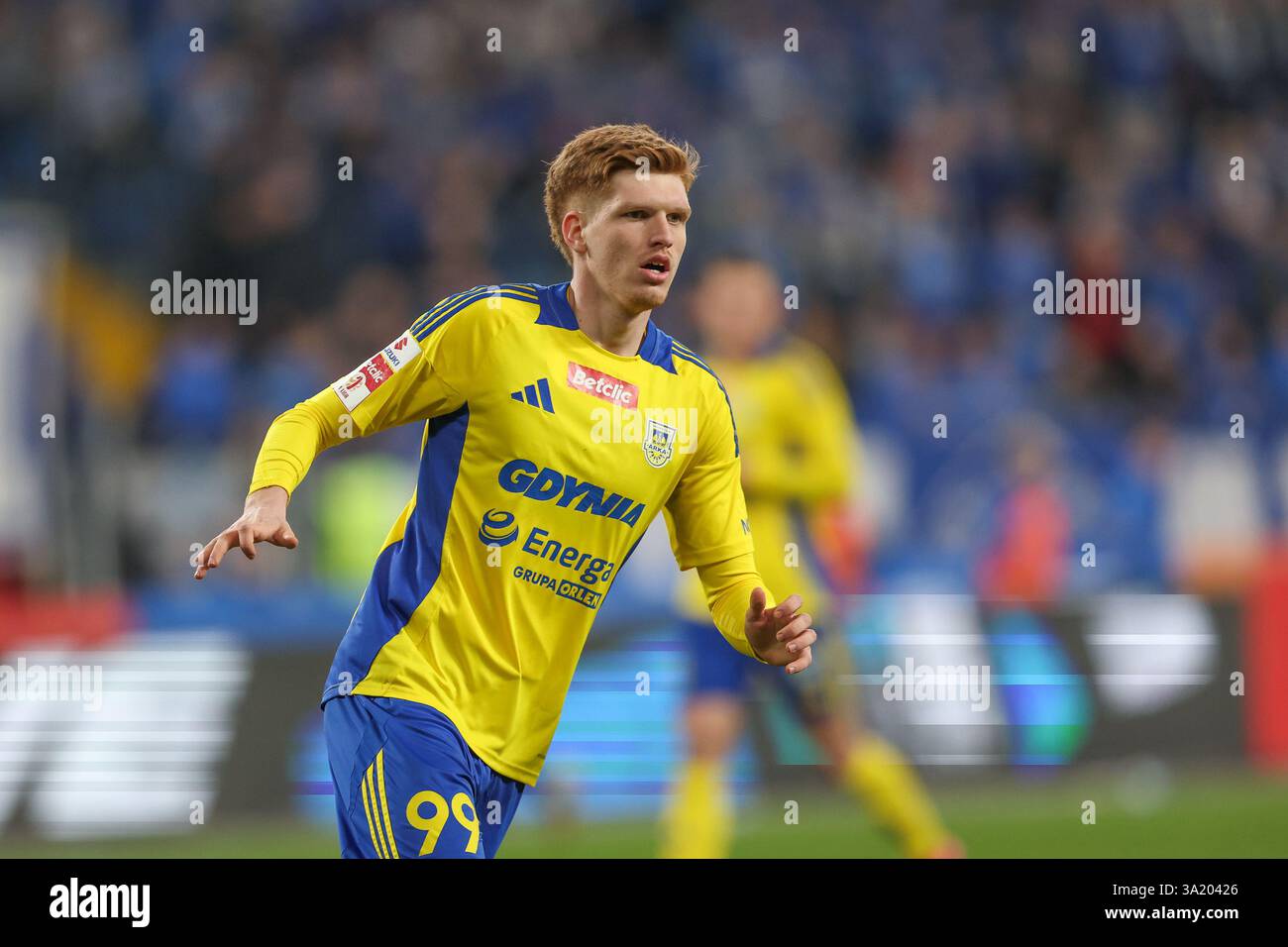Jordan Majchrzak of Arka Gdynia seen during BetClic 1 Polish League ...
