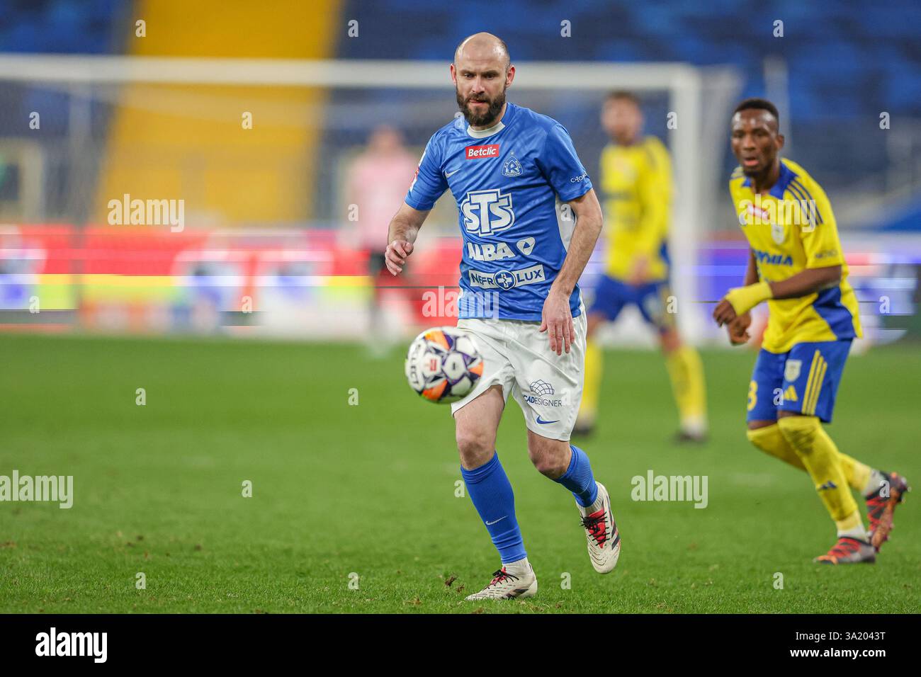 Chorzow, Poland. 08th Mar, 2025. Filip Starzynski of Ruch Chorzow seen ...