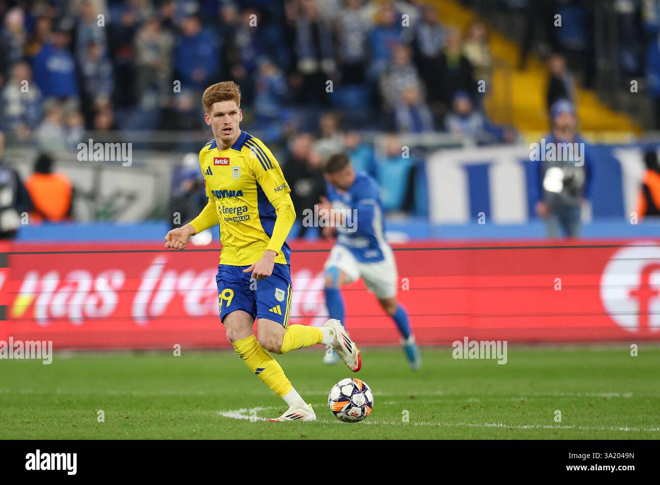 Jordan Majchrzak of Arka Gdynia seen in action during BetClic 1 Polish ...