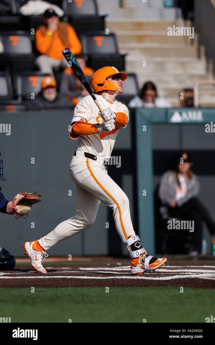 Tennessee Volunteers pinch hitter Hunter High (15) at bat against the ...