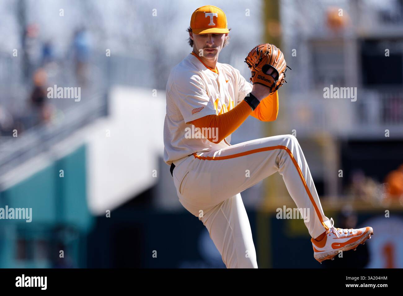 Tennessee Volunteers starting pitcher Brandon Arvidson (25) in action ...