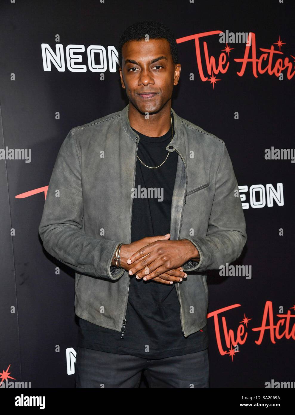 Joshua Boone attends the premiere of Neon's "The Actor" at Village East ...