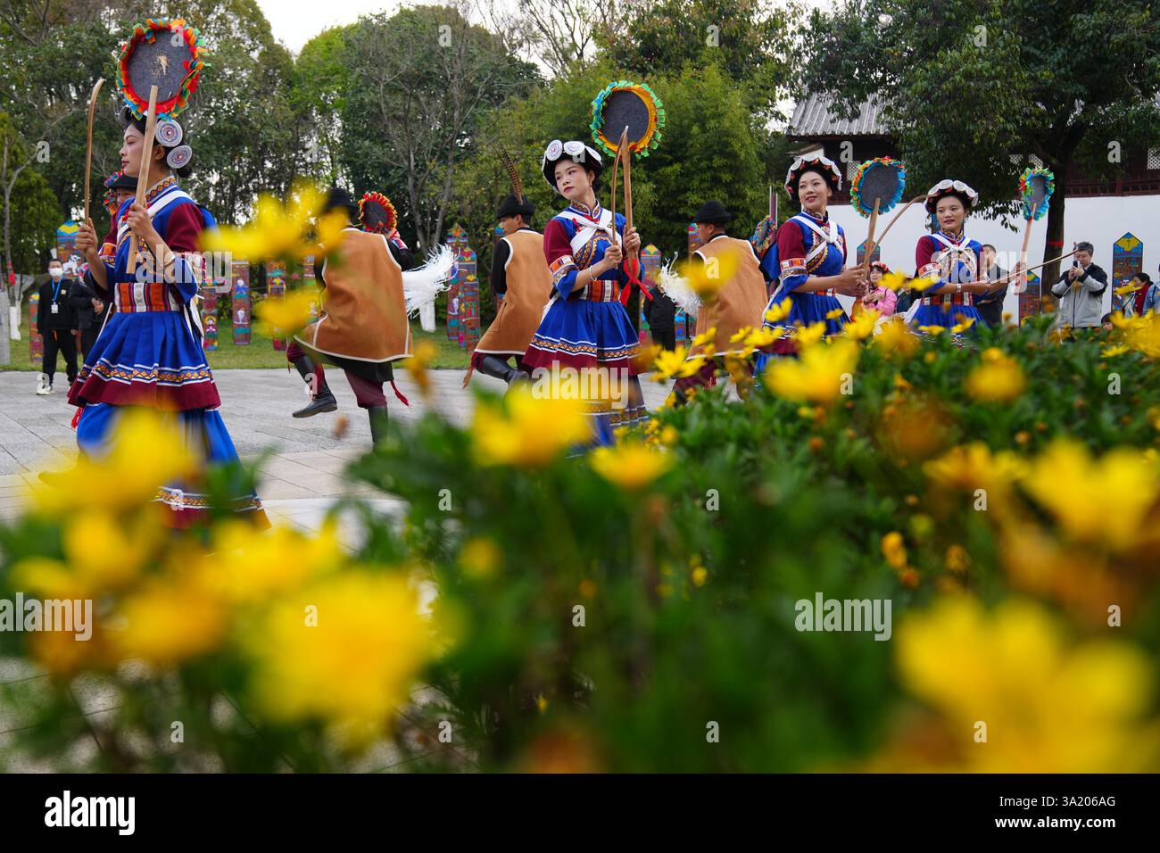 **CHINESE MAINLAND, HONG KONG, MACAU AND TAIWAN OUT** People celebrate ...