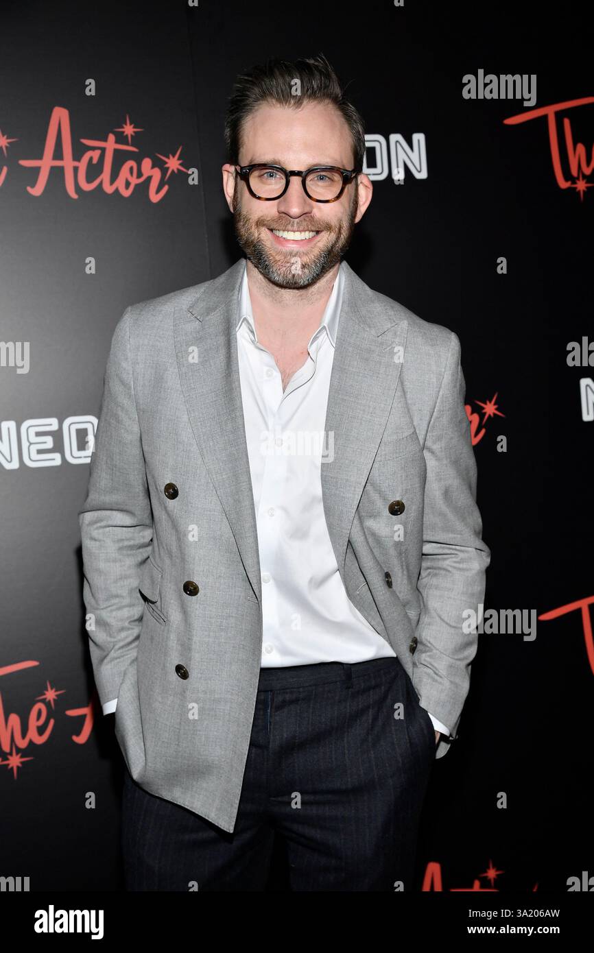 Jeff Ayars attends the premiere of Neon's "The Actor" at Village East ...