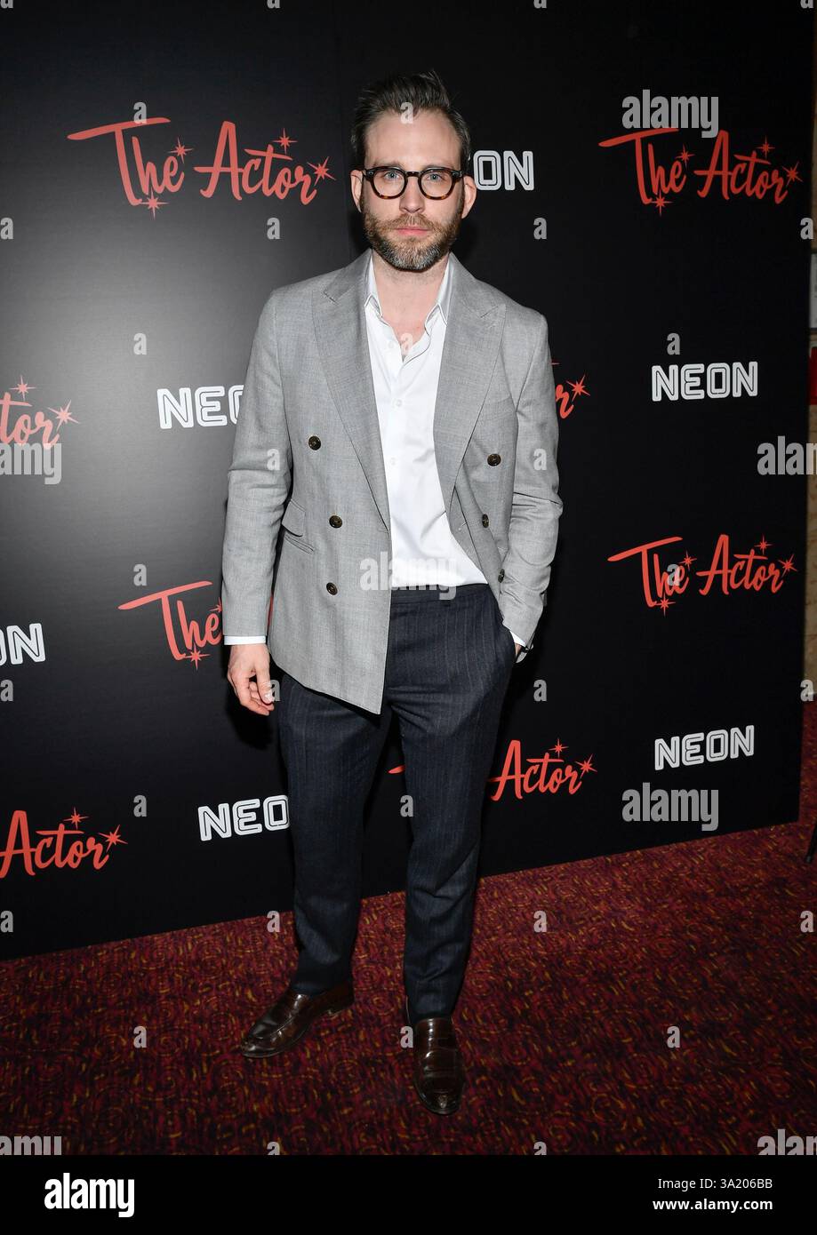 Jeff Ayars attends the premiere of Neon's "The Actor" at Village East ...
