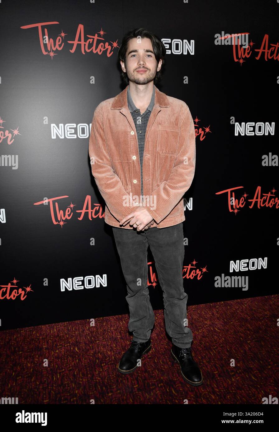 Luke Slattery attends the premiere of Neon's "The Actor" at Village ...