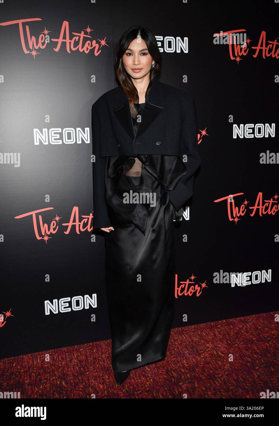 Gemma Chan attends the premiere of Neon's "The Actor" at Village East by Angelika on Monday ...