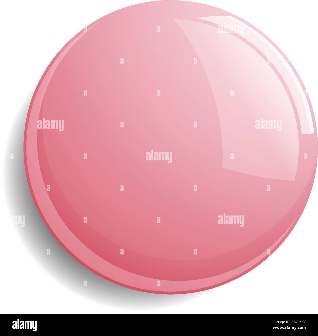 A shiny pink sphere with a reflective surface Stock Vector Image & Art ...