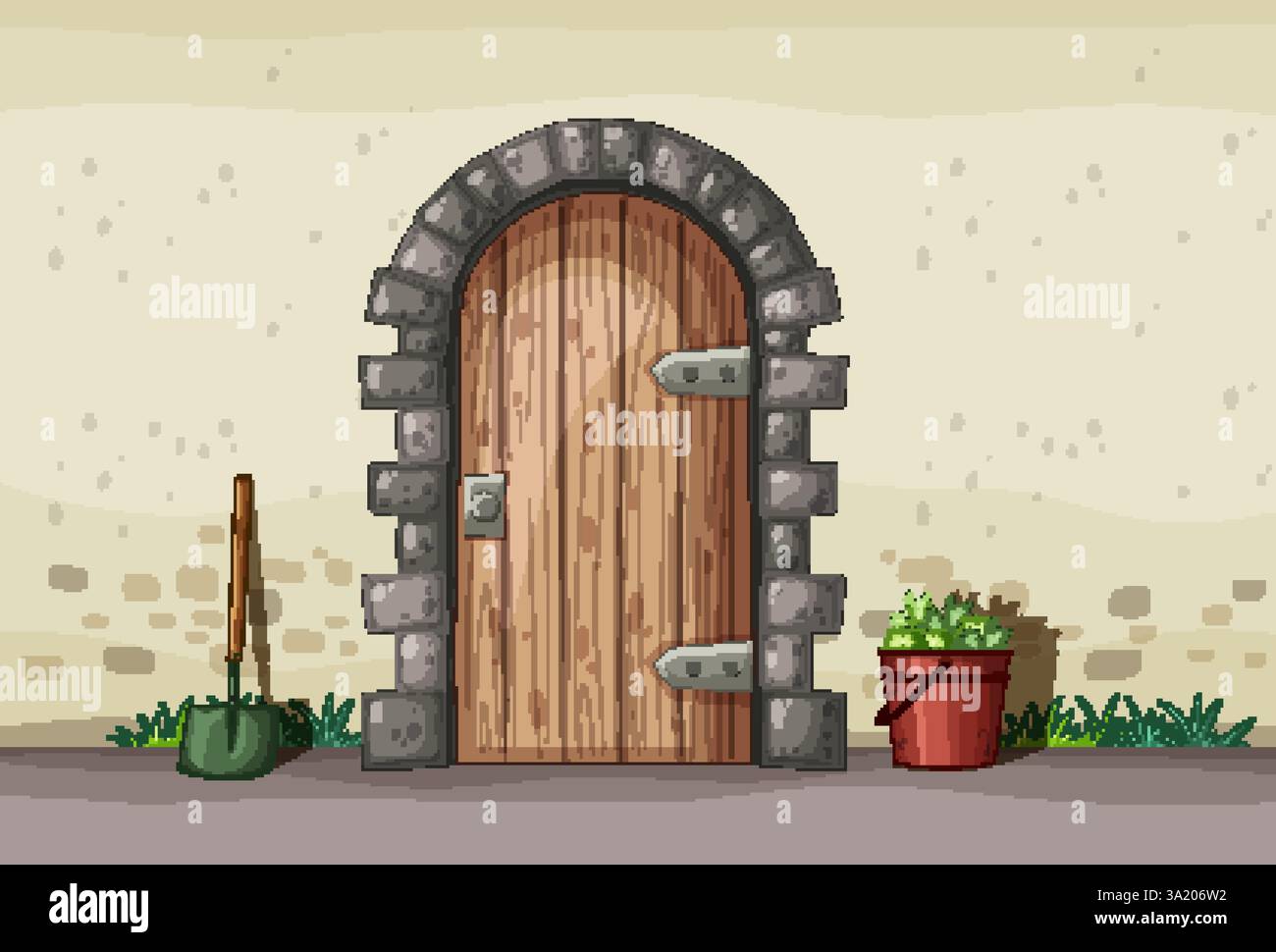 Traditional garden tools Stock Vector Images - Alamy