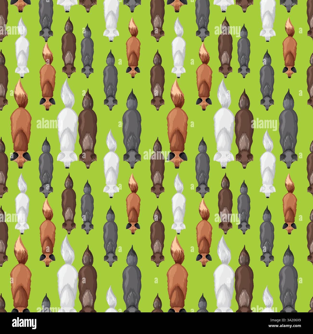 Illustration of various animals in a repeating pattern Stock Vector ...