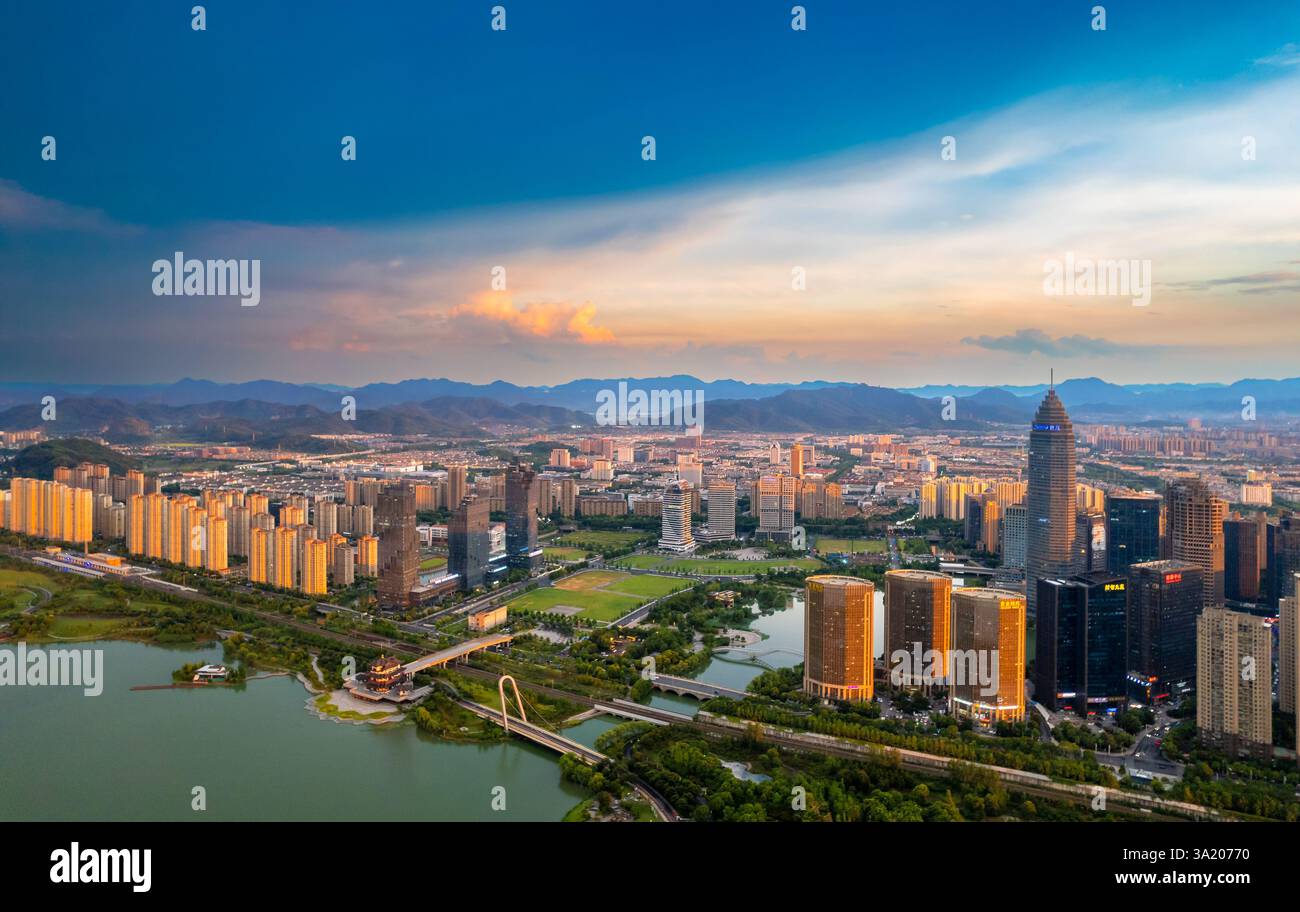 City scenery of Shaoxing City, Zhejiang Province, China Stock Photo - Alamy