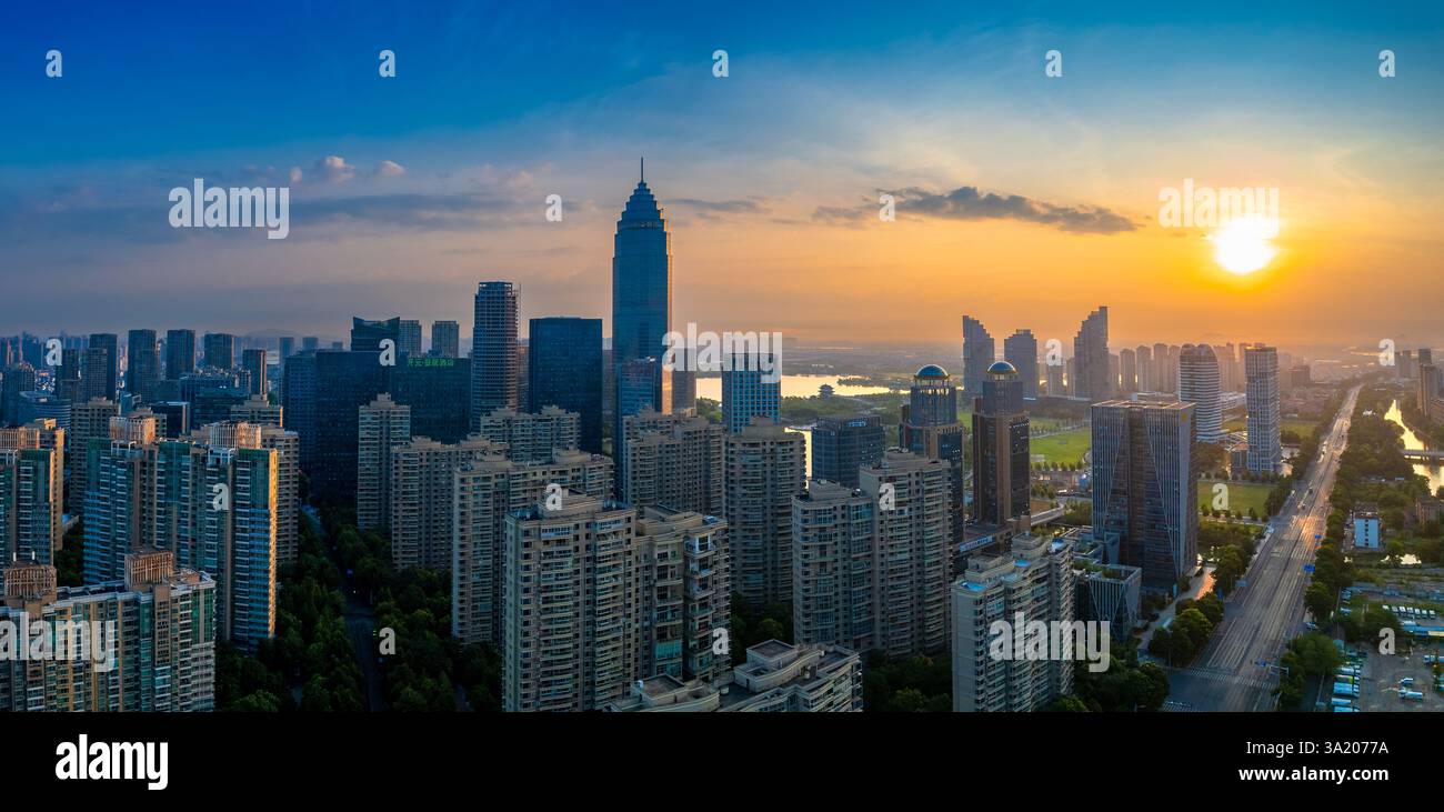 City scenery of Shaoxing City, Zhejiang Province, China Stock Photo - Alamy