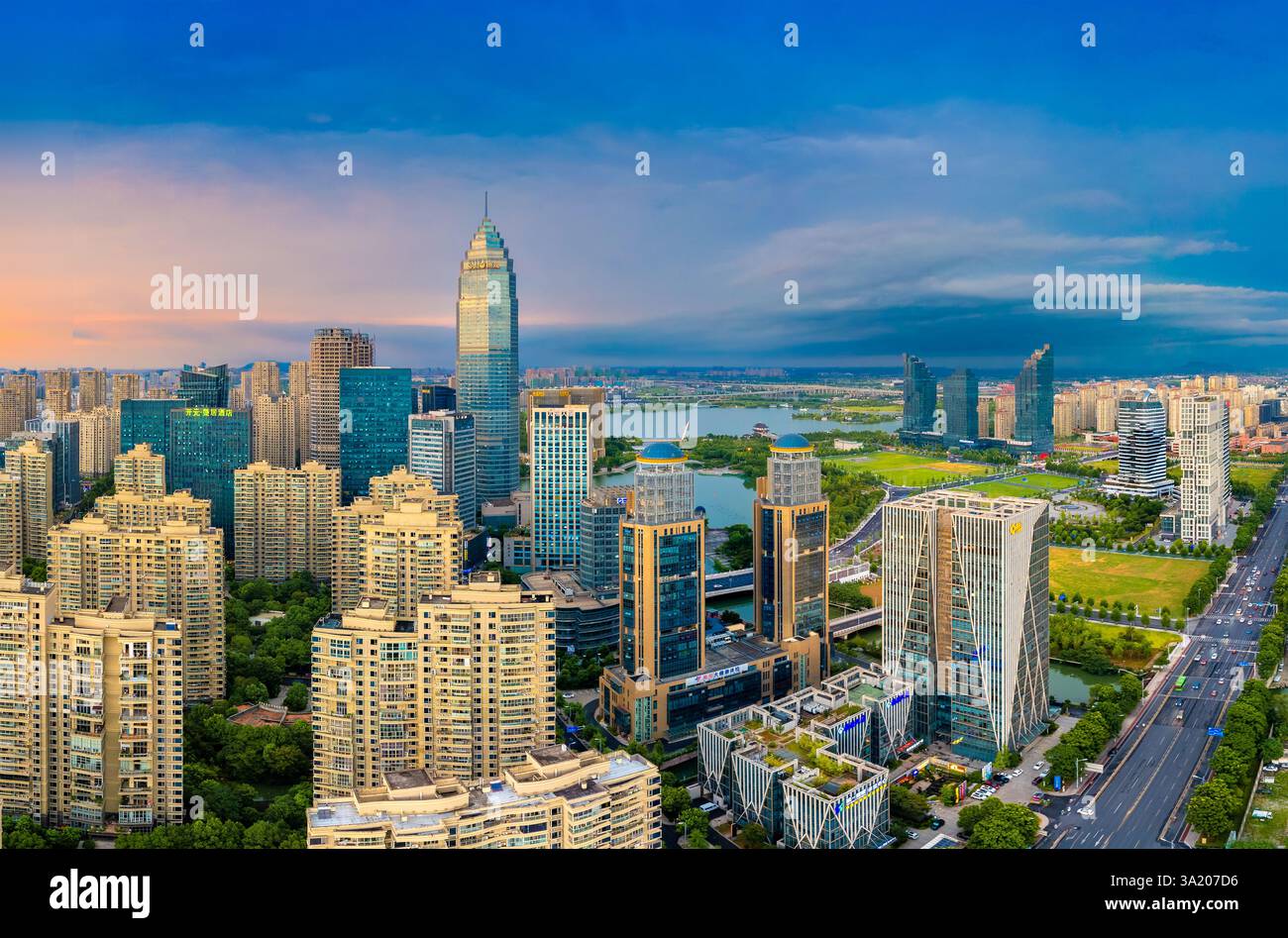 City scenery of Shaoxing City, Zhejiang Province, China Stock Photo - Alamy