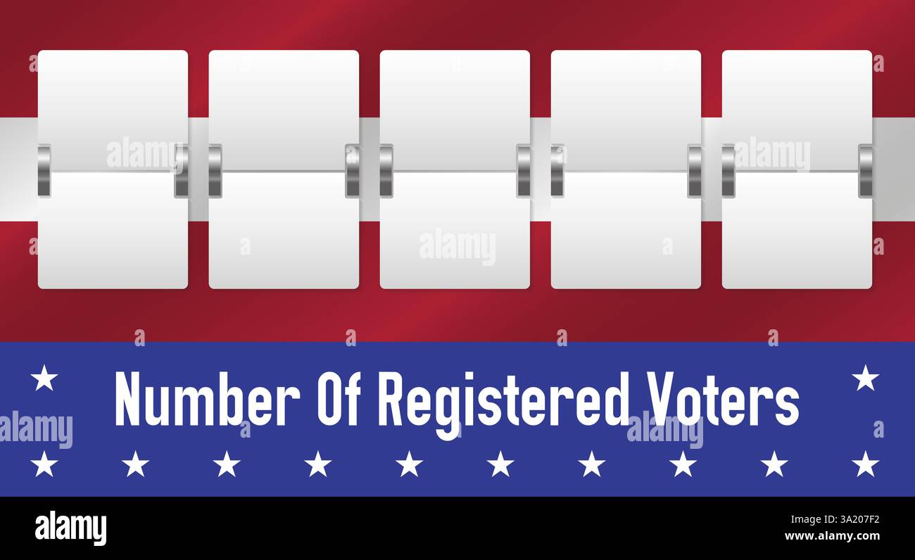 Vote counter in the form of an airport scoreboard, flip-flop analog ...