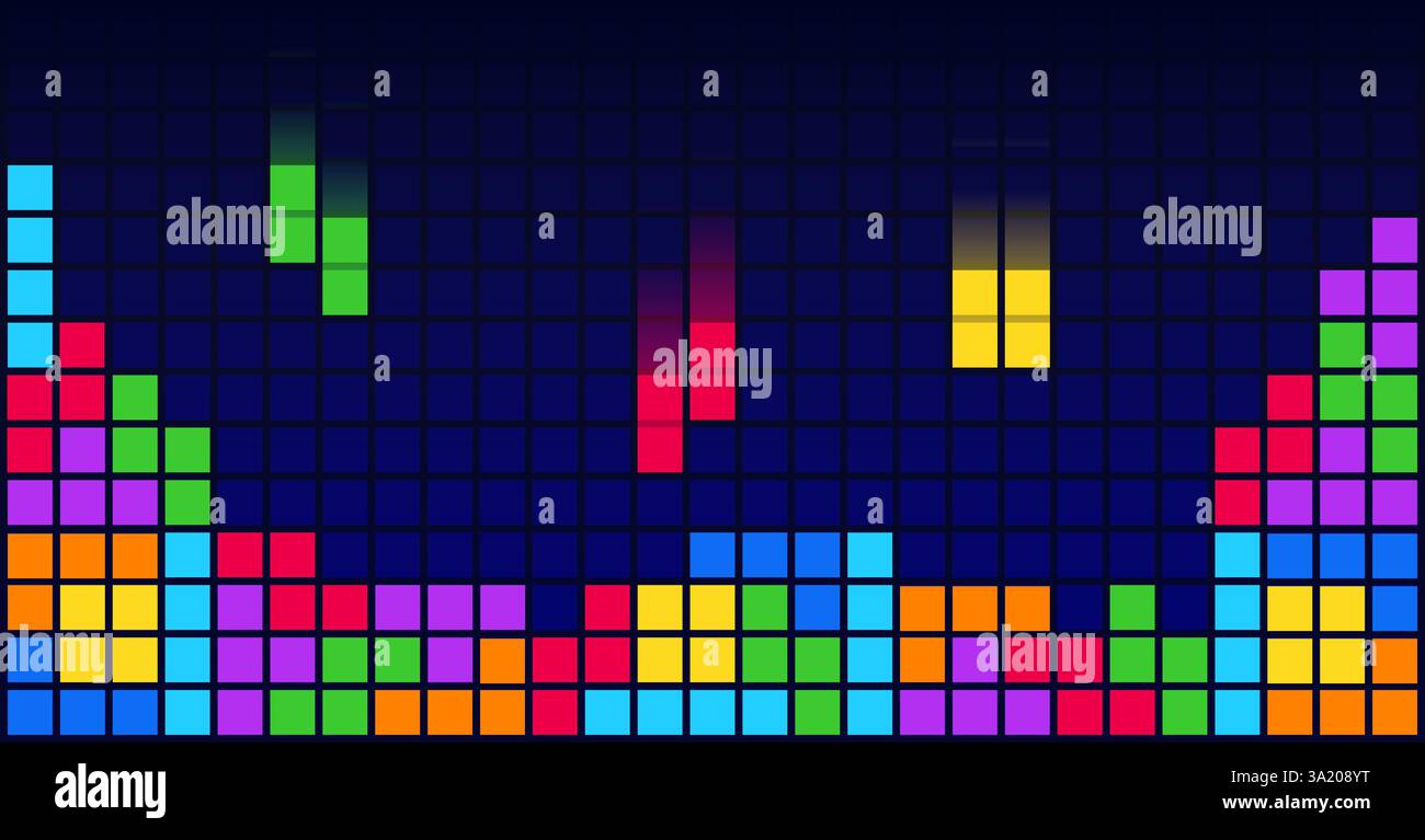 Brick Blocks Puzzle Game Background Template Stock Vector Image & Art ...