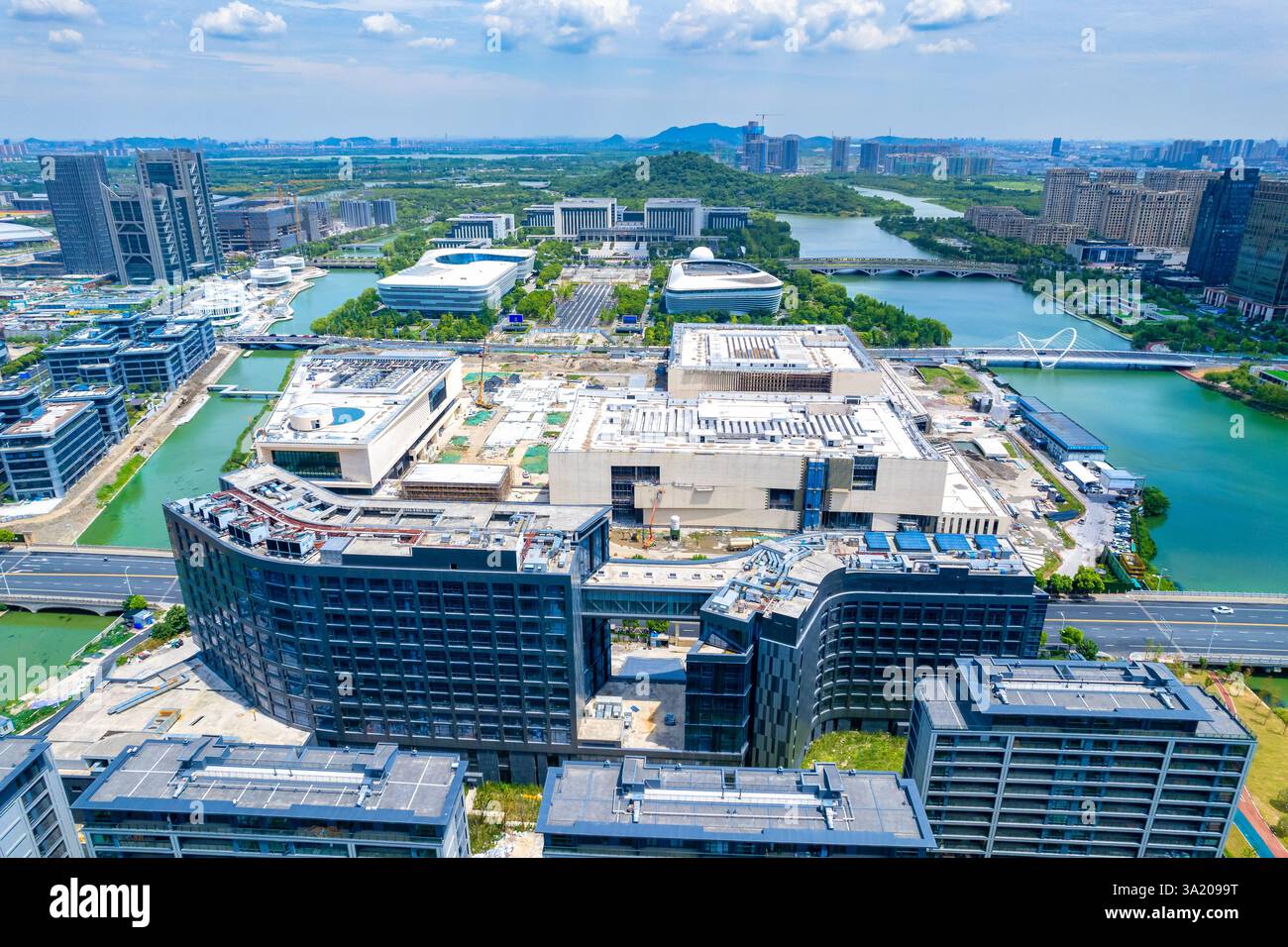 Urban environment of Shaoxing Science and Technology Museum and ...