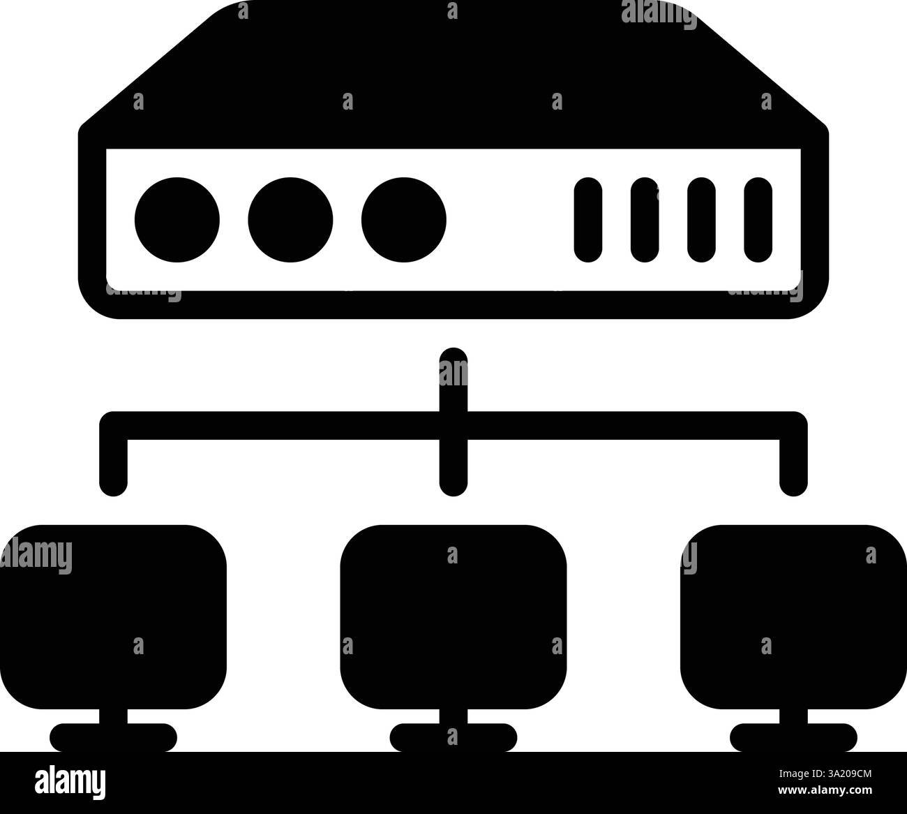 Networking hub Stock Vector Images - Alamy