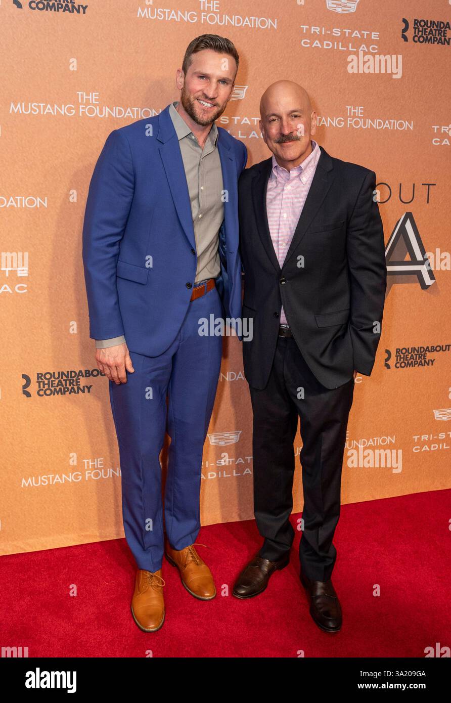 New York, NY, March 10, 2025: Claybourne Elder (L) attends Roundabout ...