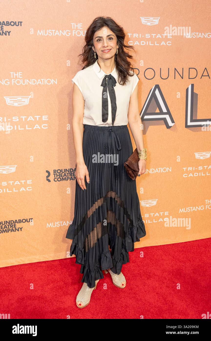 New York, NY, March 10, 2025: Marjan Neshat attends Roundabout Theatre Company’s 2025 Gala at ...