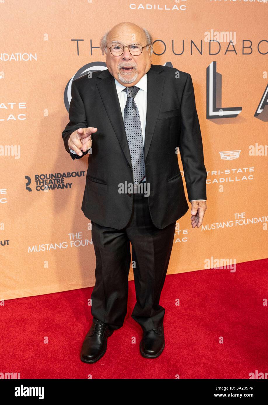 New York, USA. 10th Mar, 2025. Danny DeVito attends Roundabout Theatre ...