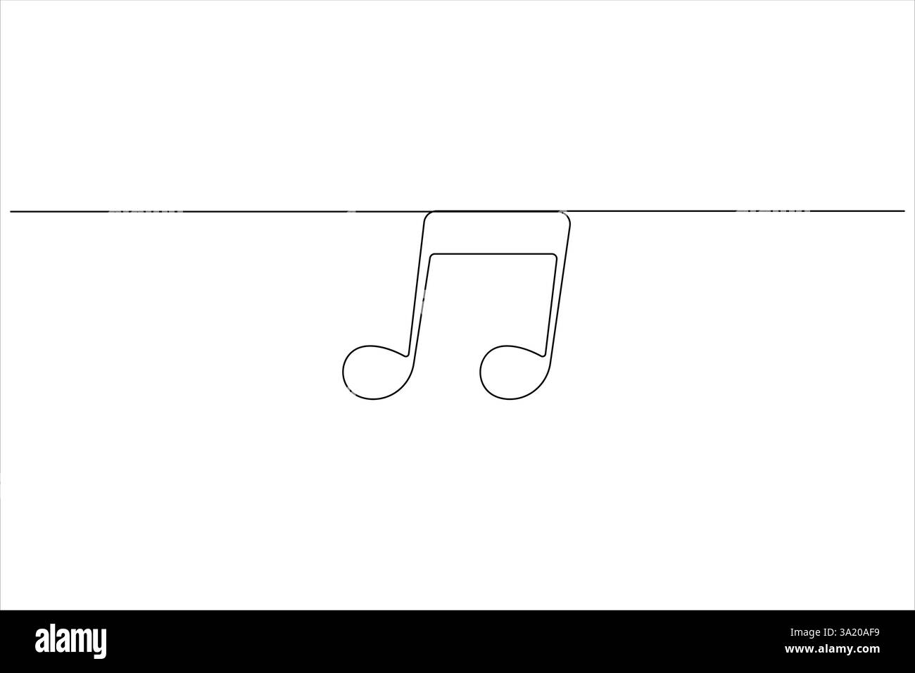 Continuous one line art drawing of music tools vector illustration ...