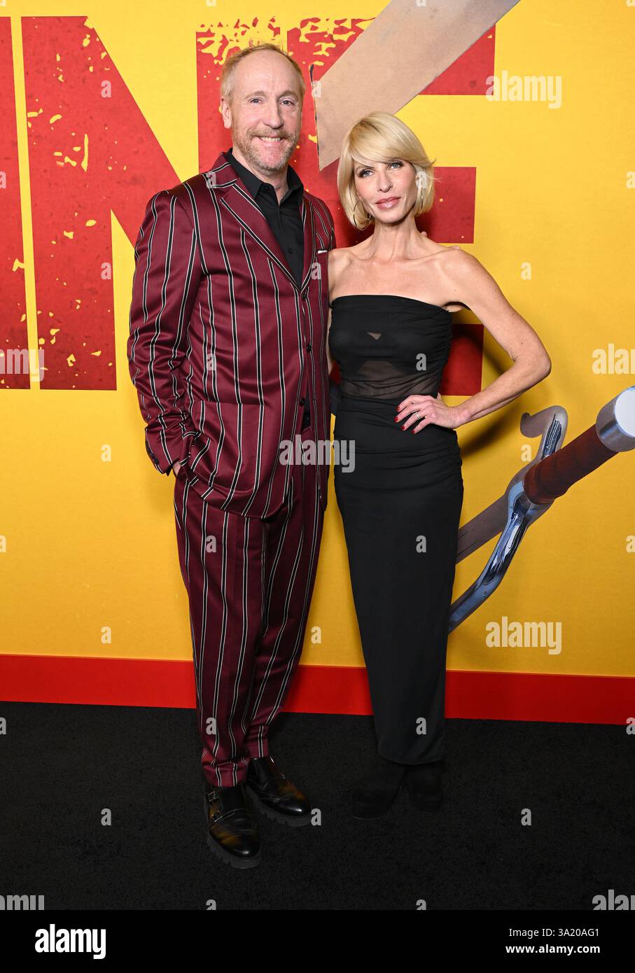 Hollywood, USA. 10th Mar, 2025. Matt Walsh and Morgan Walsh arriving to ...