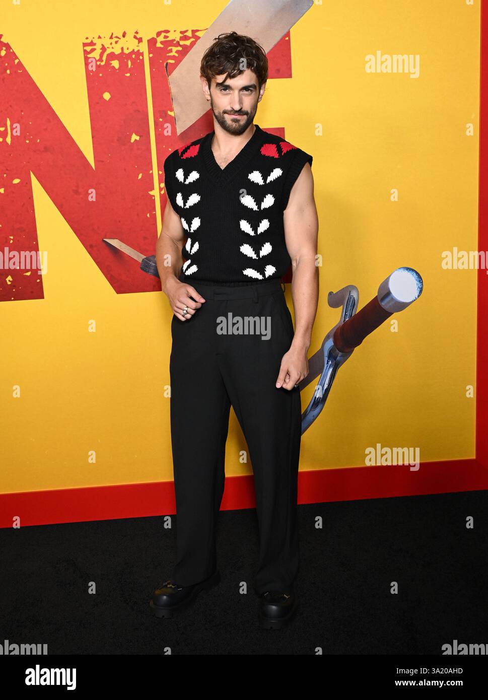 Hollywood, USA. 10th Mar, 2025. Evan Hengst arriving to ‘Novocaine' Los ...