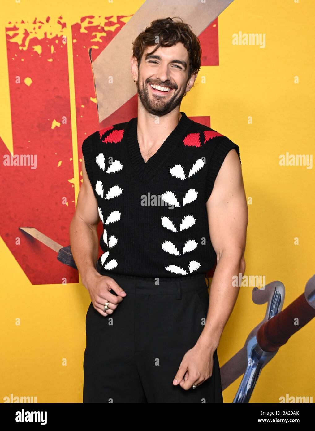 Evan Hengst arriving to ‘Novocaine’ Los Angeles Premiere at Paramount ...