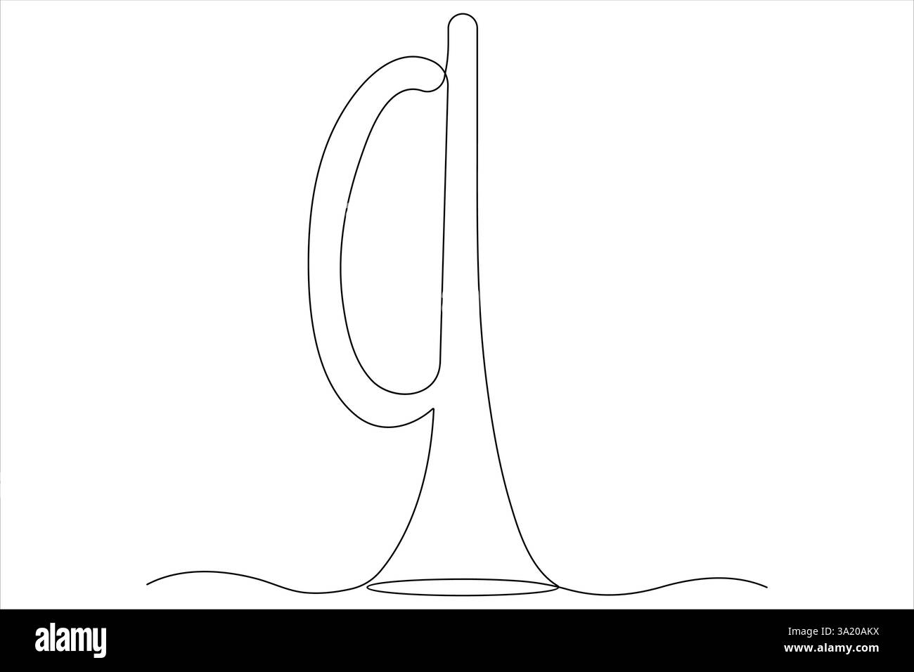 Continuous one line art drawing of music tools vector illustration ...