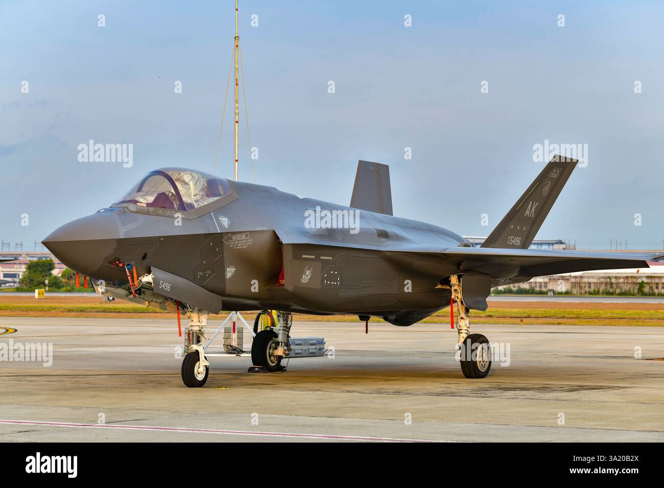 Fighter jet F-35 A on tarmac at Royal Thai Air Force 88th Anniversary ...