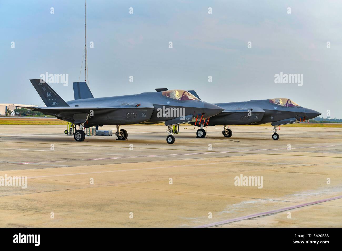 Fighter jet F-35 A on tarmac at Royal Thai Air Force 88th Anniversary Air Show. Bangkok ...